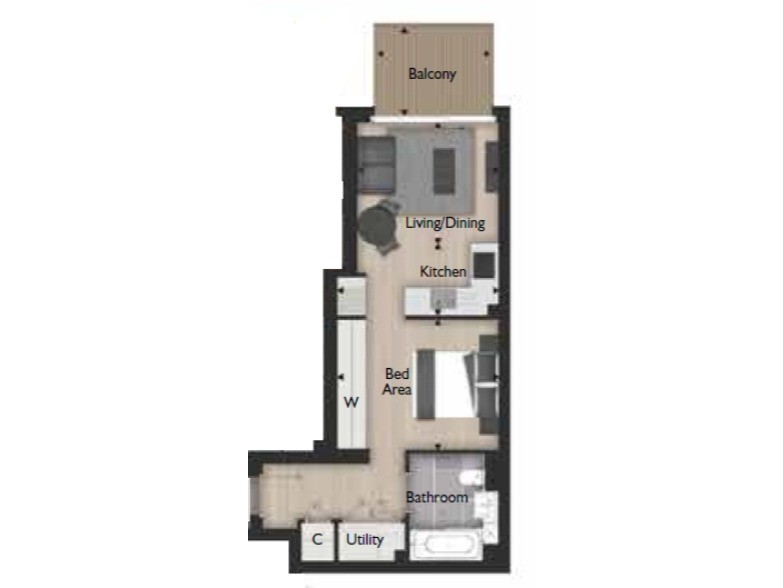 Waterloo｜8 Casson Square 2105｜1B1B 已下_伦敦家我（LondonHomeMe）